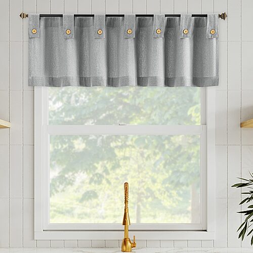 Click here for Archaeo Boulder Tab Top Tailored Valance  One Size... prices