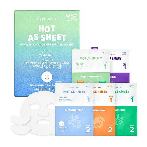 I Dew Care Hot As Sheet Face Masks  One Size