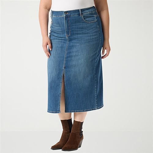 Click here for Gloria Vanderbilt Womens Plus High Rise Long Denim... prices
