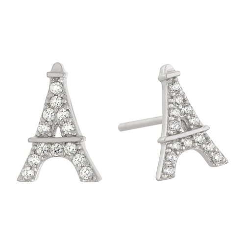 Click here for Silver Treasures Eiffel Tower Cubic Zirconia Sterl... prices