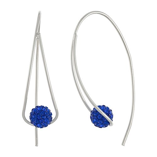 Click here for Sparkle Allure Threader Womens Crystal 40mm Hoop E... prices