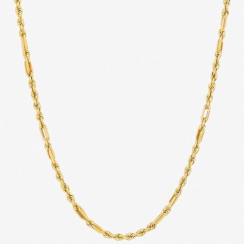 Click here for Womens 14K Gold 20 Inch Link Necklace  One Size prices