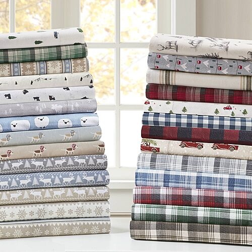 Click here for Woolrich Printed Flannel 4-Pc. Sheet Set  Californ... prices