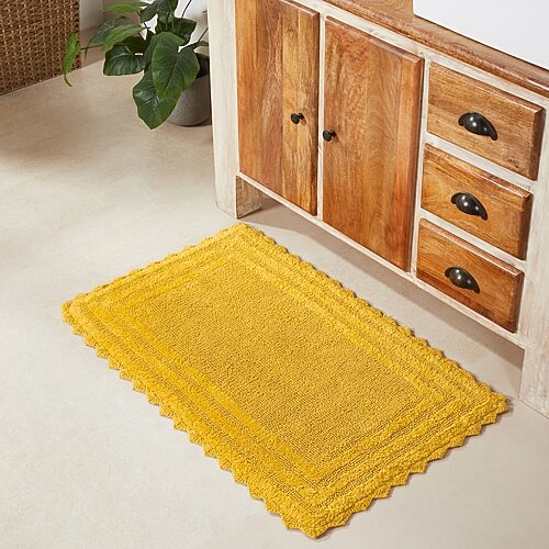 Click here for Better Trends Lilly Crochet Bath Rug  One Size  Ye... prices