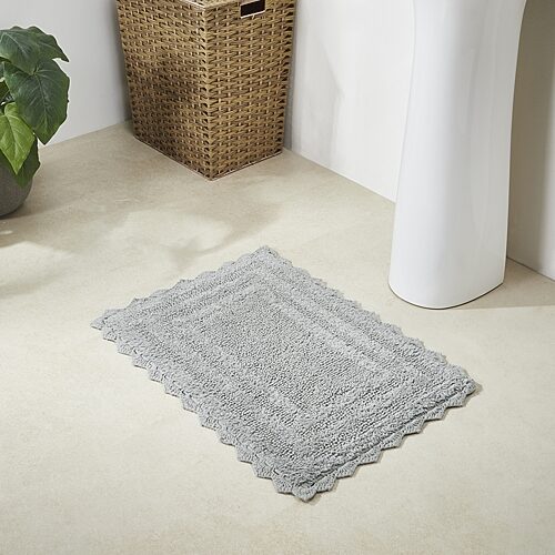 Click here for Better Trends Lilly Crochet Bath Rug  One Size  Gr... prices
