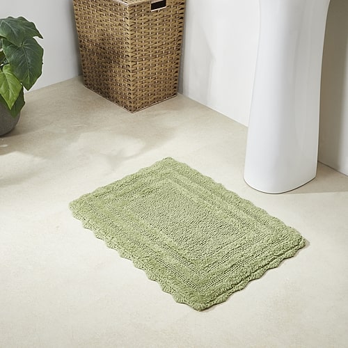 Click here for Better Trends Lilly Crochet Bath Rug  One Size  Gr... prices
