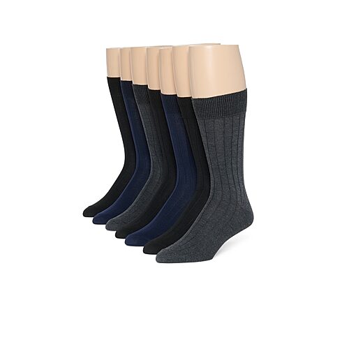 Click here for Van Heusen Mens 7 Pair Crew Socks  10-13  Black prices
