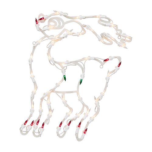Click here for Northlight 18in Prelit Reindeer Christmas Window D... prices