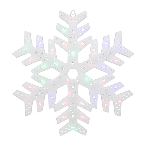 Northlight 15 Led Color Changing Christmas Snowflake Window Silhouette - Multi