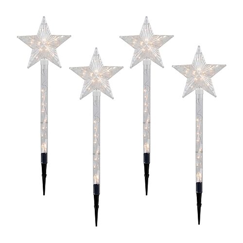 Click here for Northlight Lighted Star Pathway Marker Christmas Y... prices