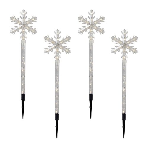 Click here for Northlight Snowflakes Pathway Marker Christmas Yar... prices