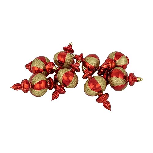 Click here for Northlight 6in Finial 8-pc Christmas Ornament  One... prices