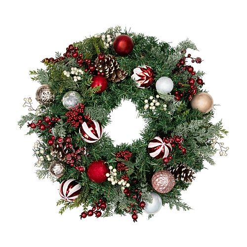 Click here for Northlight Ornament And Pinecone Pine Unlit Wreath... prices