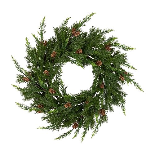 Click here for Northlight Cypress And Pine Cone Unlit Wreath  One... prices
