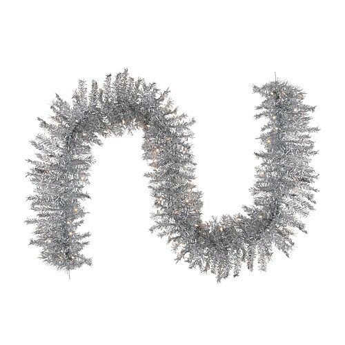 Click here for Northlight Silver Tinsel Clear Lights Pre-Lit Chri... prices