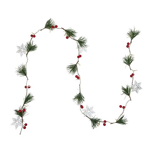 Click here for Northlight Pine Berry And Snowflake White Lights P... prices