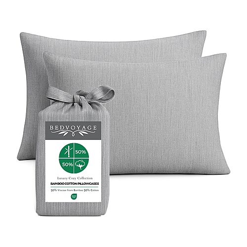 Click here for Bedvoyage Eco-Melange 300tc Pillowcases  One Size... prices
