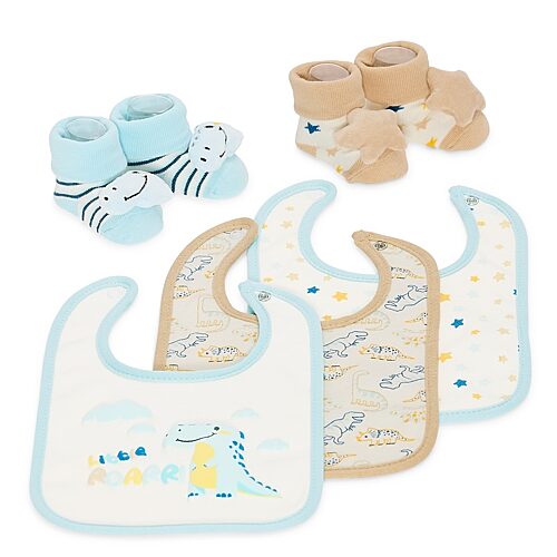 Click here for First Steps By Stepping Stones Baby Boys 5-pc. Bib... prices