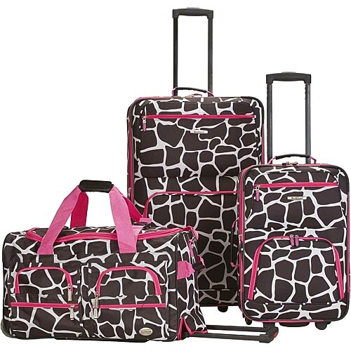 Click here for Rockland 3-Pc. Softside Luggage Set - Giraffe with... prices