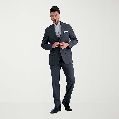 Click here for Haggar JMH Tailored Windowpane Mens Modern Fit Win... prices