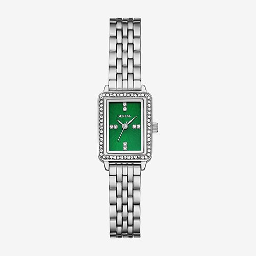 Click here for Geneva Womens Crystal Accent Silver Tone Bracelet... prices