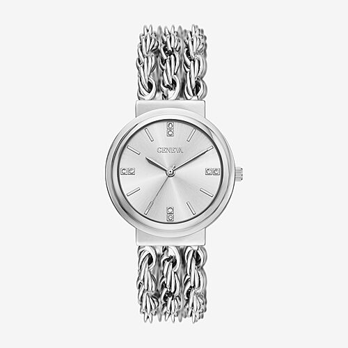Click here for Geneva Womens Silver Tone Bracelet Watch Fmdjm313... prices