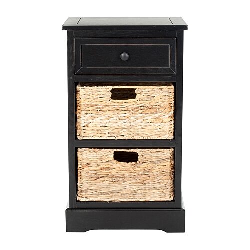 Click here for Carie 3-Drawer Storage End Table  One Size  Black prices