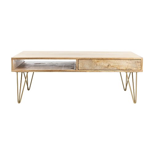 Marlo 1-Drawer Coffee Table  One Size  White