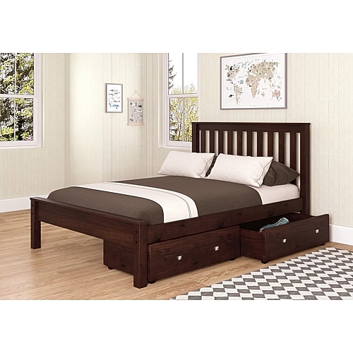 Click here for Contempo Mission Full Bed with Dual Underbed Drawe... prices