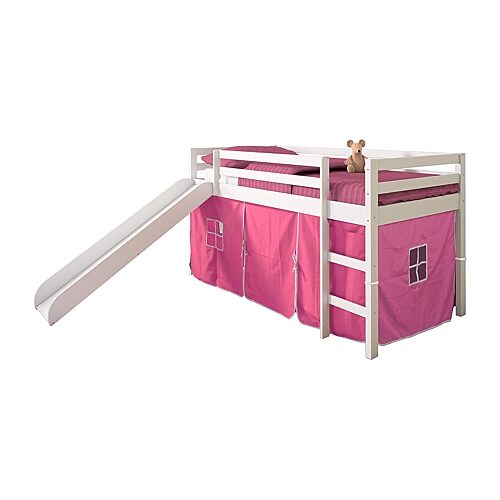 Click here for Tent Twin Low Loft Bed with Slide & Tent  One Size... prices