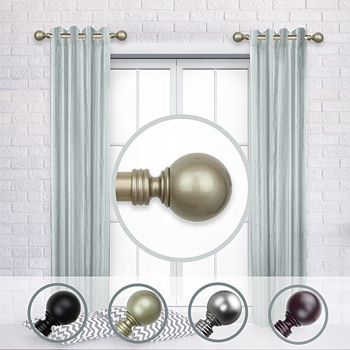 Click here for Rod Desyne (Set Of 2) Globe Side 1 in Curtain Rod... prices