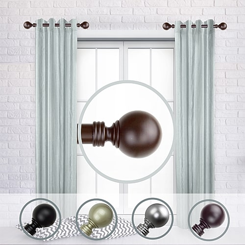 Click here for Rod Desyne (Set Of 2) Globe Side 1 in Curtain Rod... prices