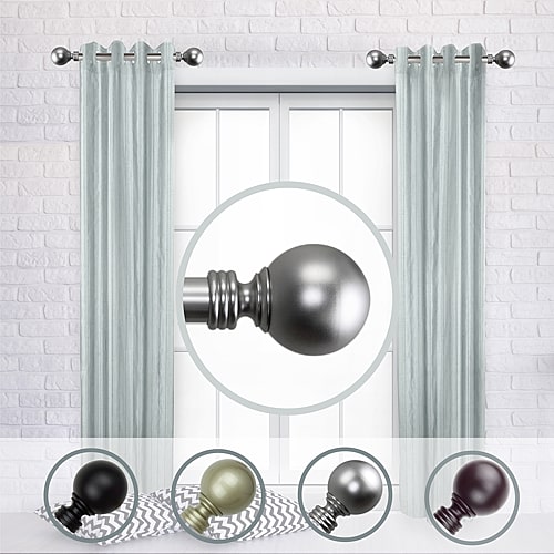 Click here for Rod Desyne (Set Of 2) Globe Side 1 in Curtain Rod... prices