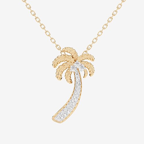Click here for Palm Tree (G-H / Si1-Si2) Womens 1/6 CT. T.W. Lab... prices