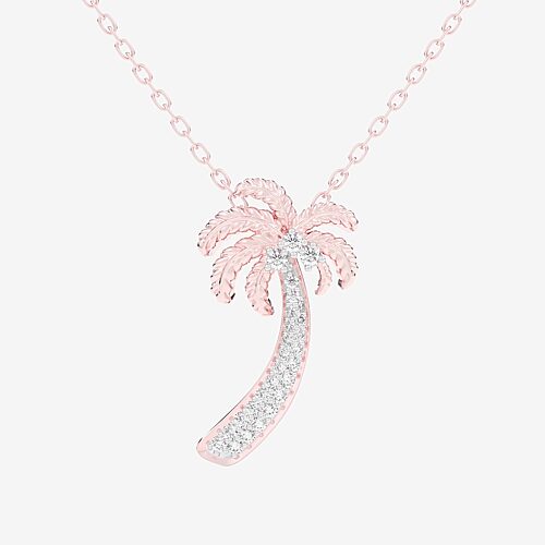 Click here for Palm Tree (G-H / Si1-Si2) Womens 1/6 CT. T.W. Lab... prices