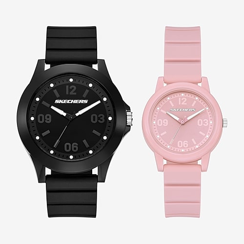 Click here for Skechers Unisex Adult Pink 2-pc. Watch Boxed Set S... prices