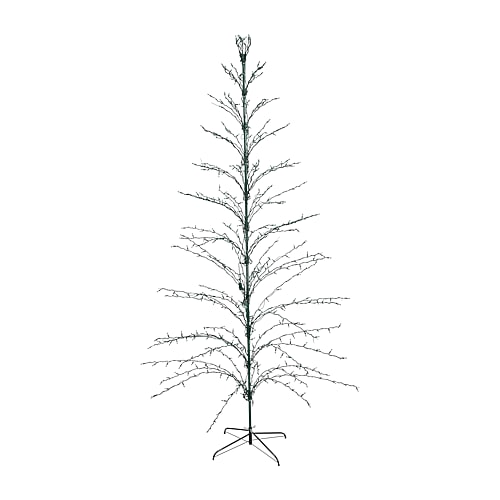 Click here for 9 Black Pre-Lit Artificial Cascade Twig Christmas... prices