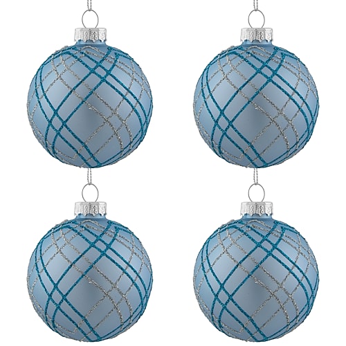 Click here for Northlight Glitter Glass Ball 4-pc. Christmas Orna... prices