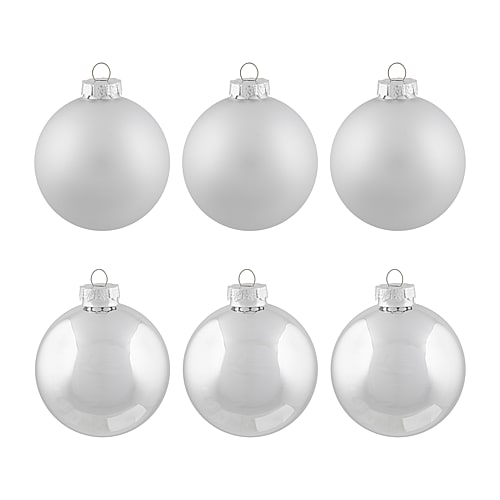 Click here for Northlight 2-Finish Glass Ball 6-pc. Christmas Orn... prices