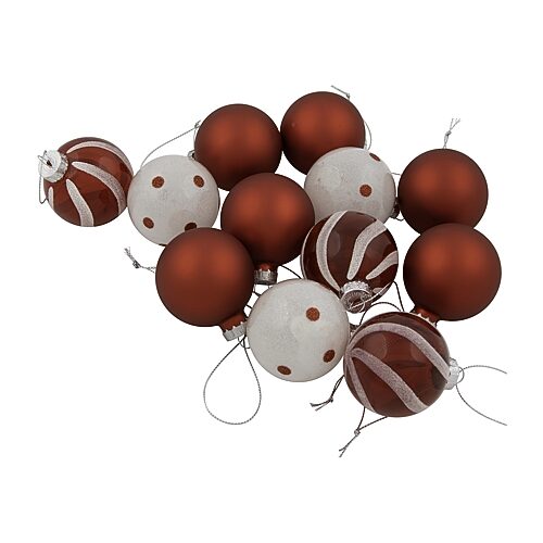 Click here for Northlight Glass 3-Finish Ball 12-pc. Christmas Or... prices