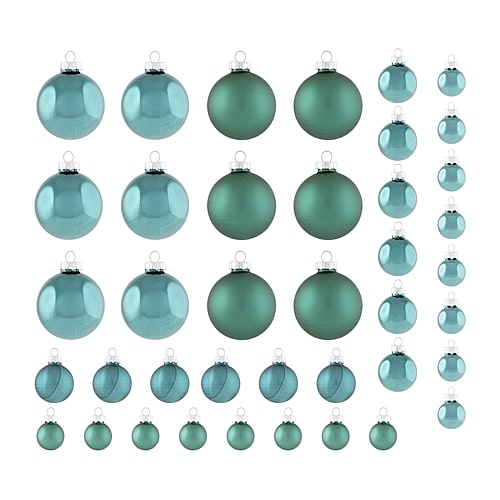 Click here for Northlight 2-Finish Glass Green Ball 40-pc. Christ... prices