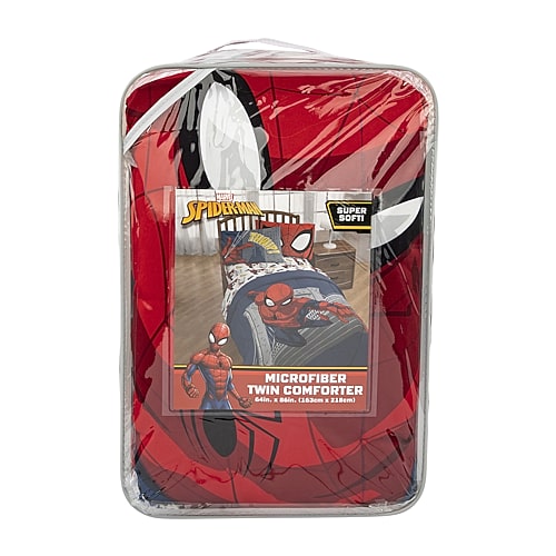 Click here for Spiderman Comforter  One Size  Red prices