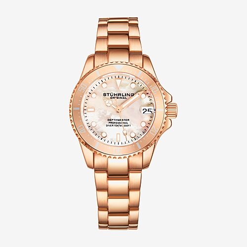 Click here for Stuhrling Womens Rose Goldtone Stainless Steel Bra... prices