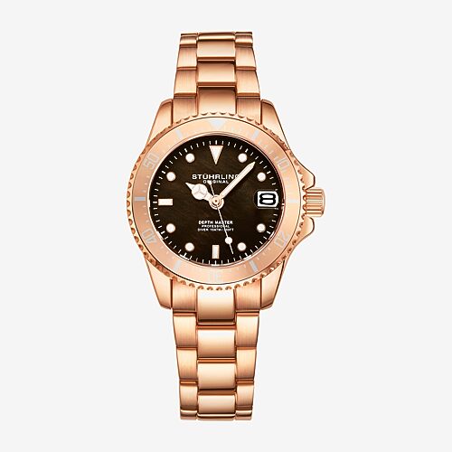 Click here for Stuhrling Womens Rose Goldtone Stainless Steel Bra... prices