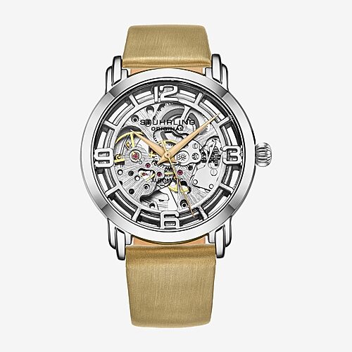 Click here for Stuhrling Womens Automatic Yellow Leather Strap Wa... prices