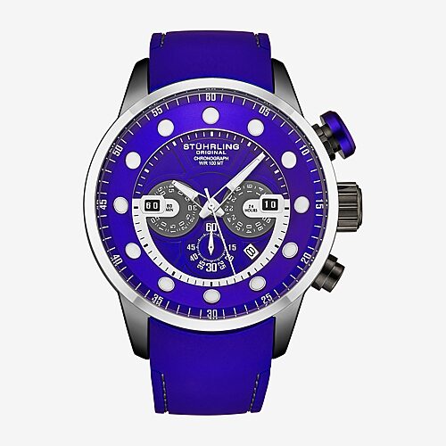 Click here for Stuhrling Mens Blue Strap Watch 4053 1  One Size... prices