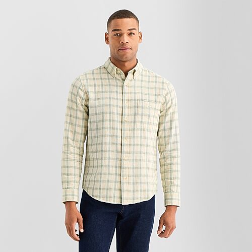 Click here for mutual weave Mens Long Sleeve Classic Fit Button-D... prices