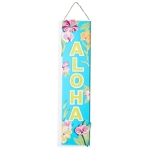 Click here for Outdoor Oasis Aloha Porch Sign  One Size  Blue prices