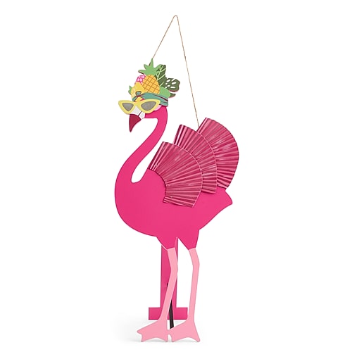 Click here for Outdoor Oasis Flamingo Porch Sign  One Size  Pink prices