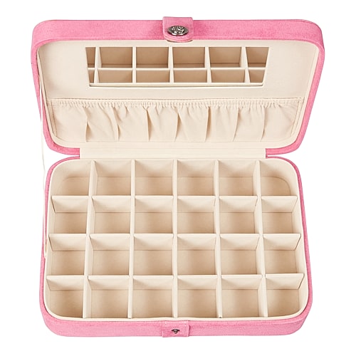 Click here for Mele & Co. Maria Plush Fabric Jewelry Box with Twe... prices